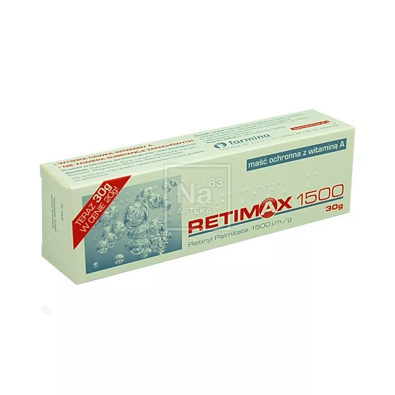 Retimax 1500 maść 1500 jm/g x 30 g | Apteka Na 83