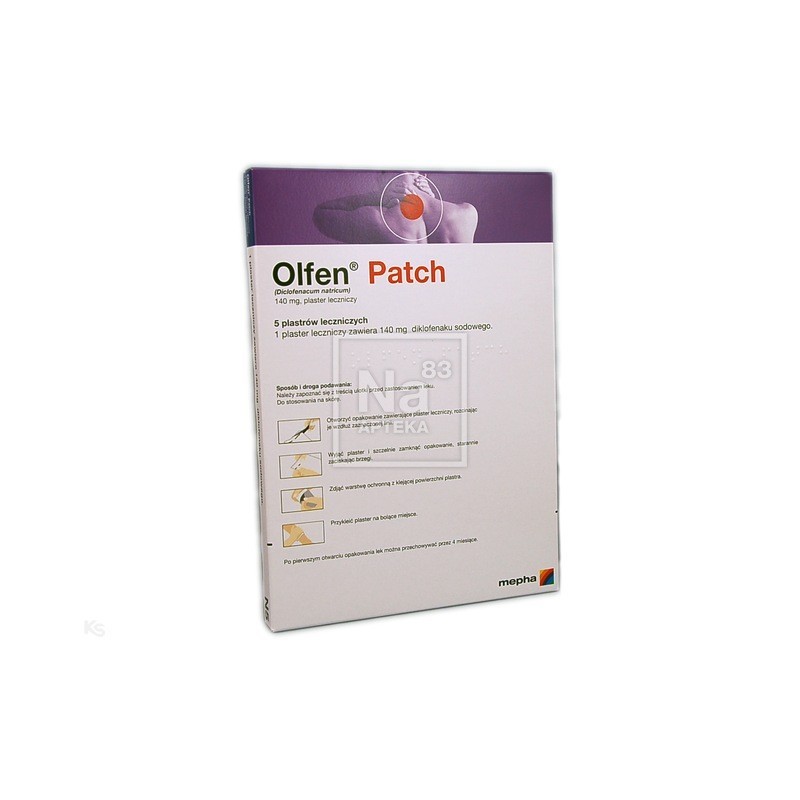 Olfen Patch plaster leczniczy 140mg x 5 szt