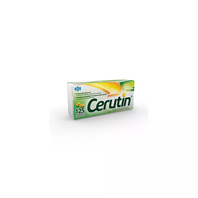 Cerutin 100 mg+25 mg x 125 tabletek | Apteka Na 83