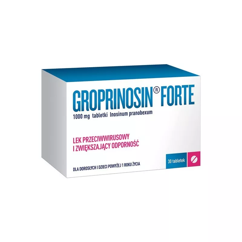 Groprinosin Forte tabletki 1000mg x 30 tabletek | Apteka Na 83